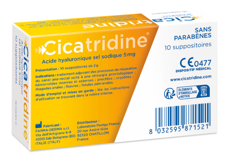 Suppositoires Cicatridine à l'Acide Hyaluronique : Réparation ...
